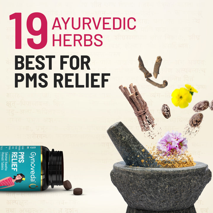 Gynoveda PMS Relief Ayurvedic Tablets – PUSHMYCART