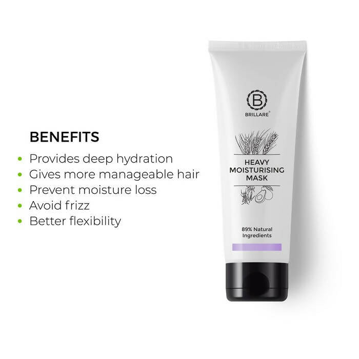 Brillare Heavy Moisturising Hair Mask | Natural Conditioner for Dry an ...