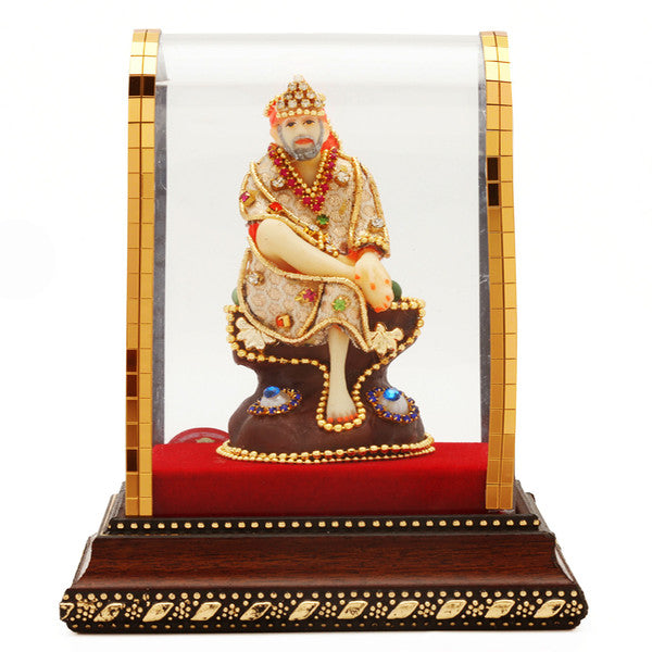 Sai baba statue for car decor showpiece – PUSHMYCART