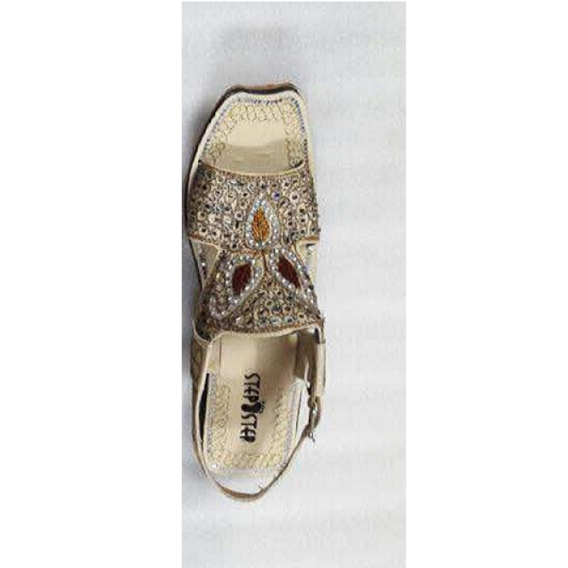 Buy online Cream Color Sandals at lowest price – PUSHMYCART