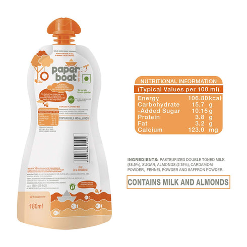 Paper Boat Badam Milk |Pack of 6 180ml Each – PUSHMYCART