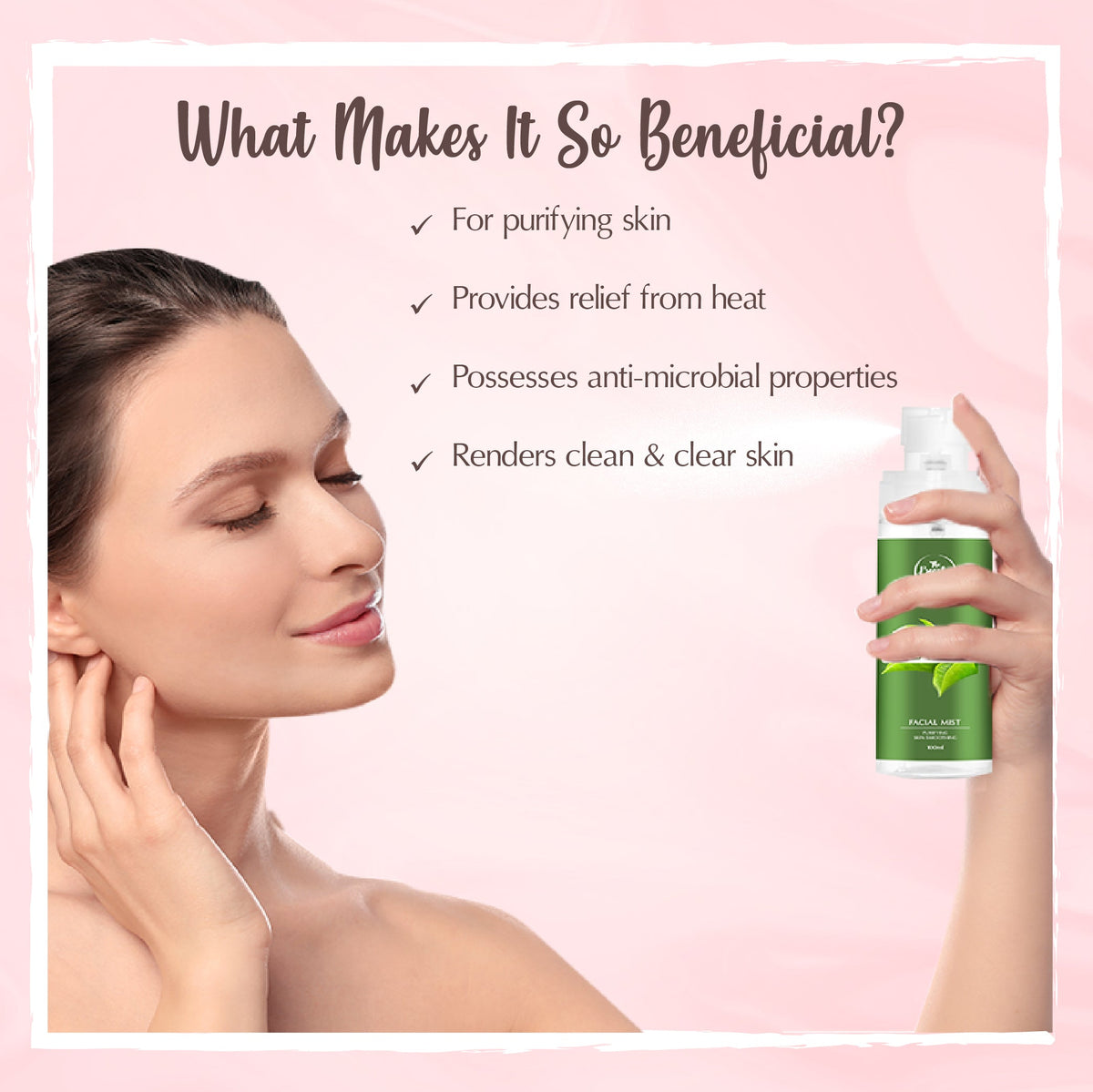 the beauty co Tea Tree Mist For Pure Skin | Facial Mist – PUSHMYCART