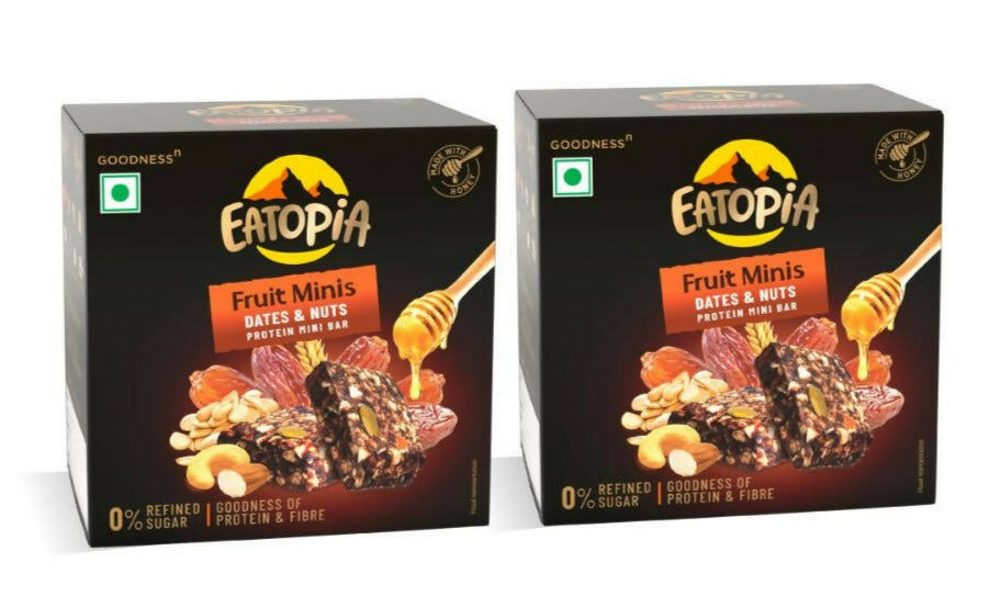Eatopia Fruit Minis | Dates & Nuts Protein Mini Bar – PUSHMYCART