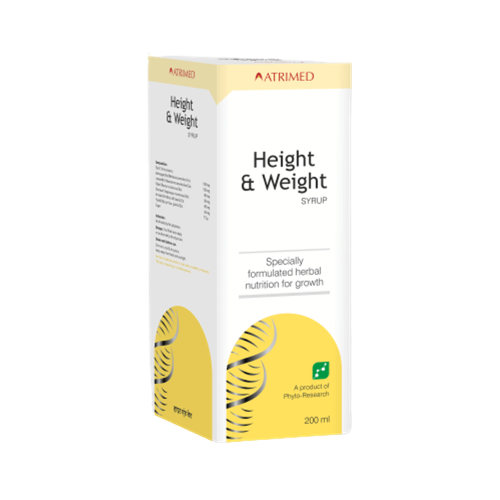 Buy Online Atrimed Ayurvedic Height & Weight Syrup for lowest price and ...