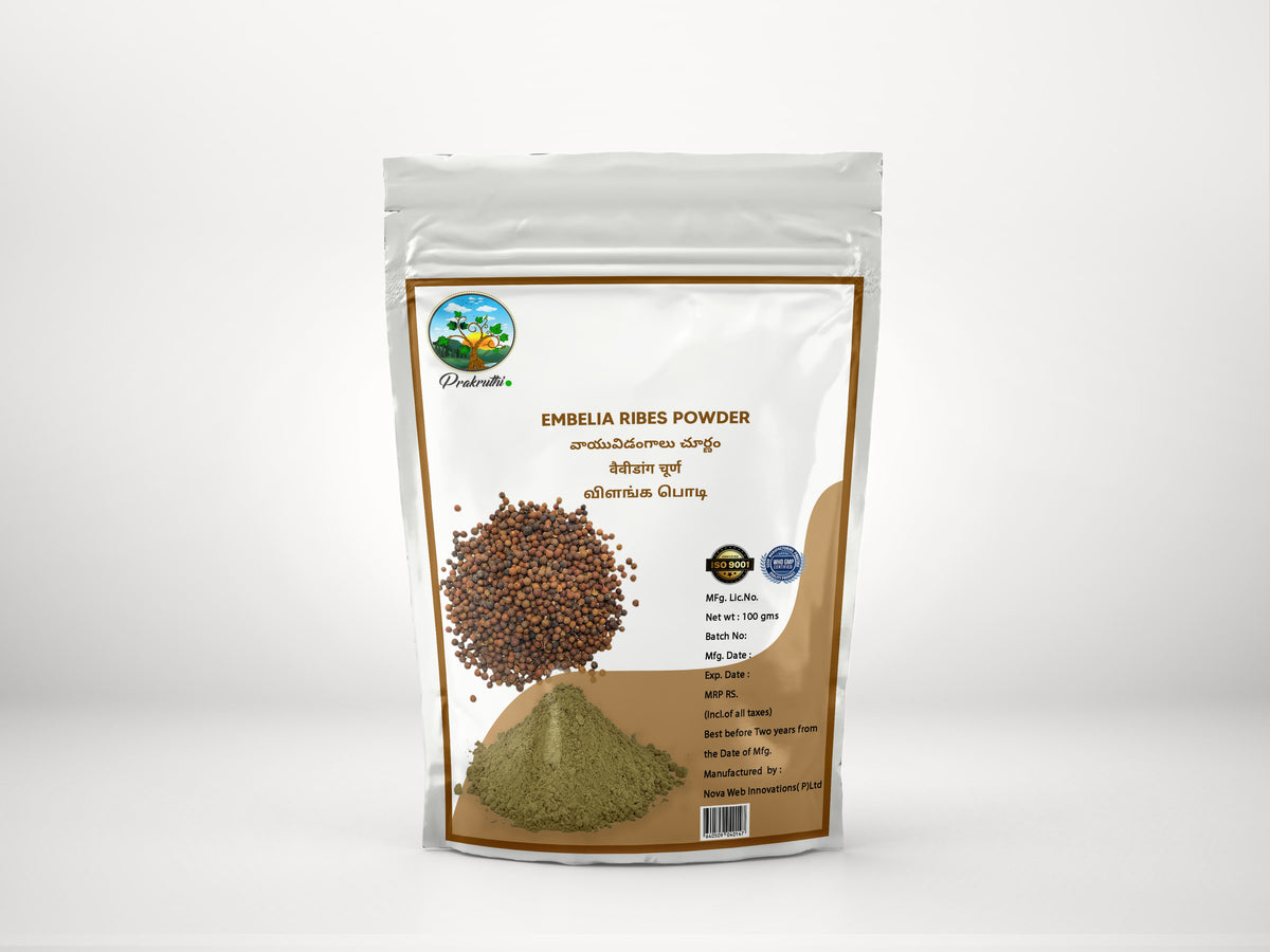 Prakruthi Embelia Ribes Powder 100g – PUSHMYCART