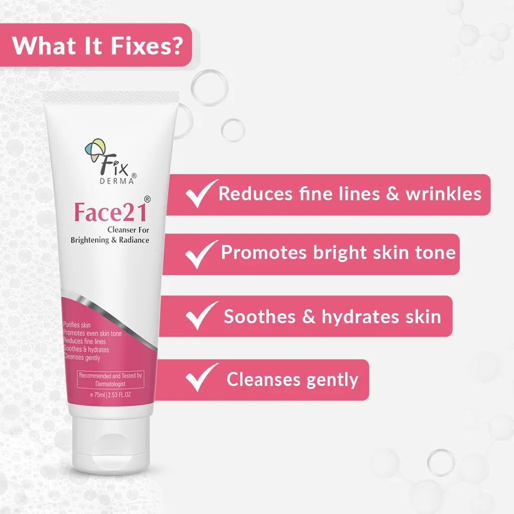 Fixderma Skincare Face 21 Cleanser For All Skin Types – PUSHMYCART