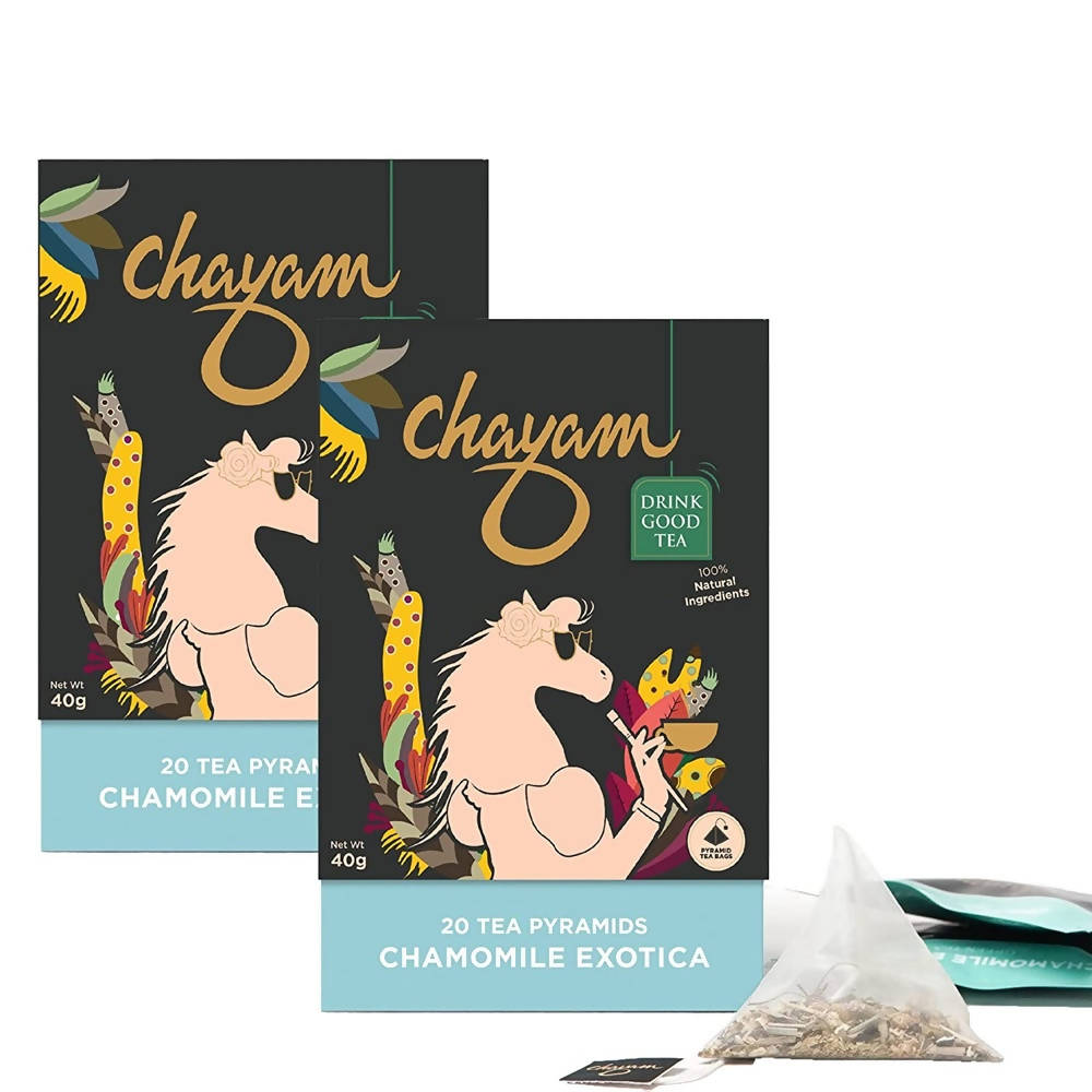 Chayam Chamomile Exotica Green Tea Bags – PUSHMYCART