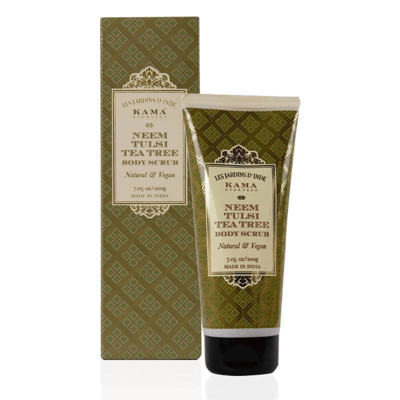 Kama Ayurveda Neem Tulsi Tea Tree Body Scrub 200gm – PUSHMYCART