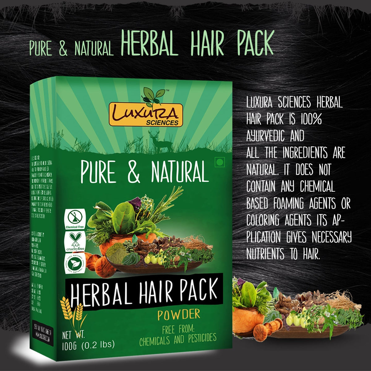 Luxura Sciences Natural Hair Pack For Dry Hair – PUSHMYCART