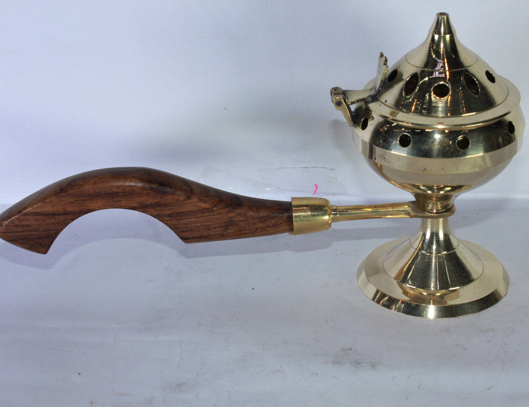 Brass Dhuna Dhoop Dani with Handle 177g – PUSHMYCART