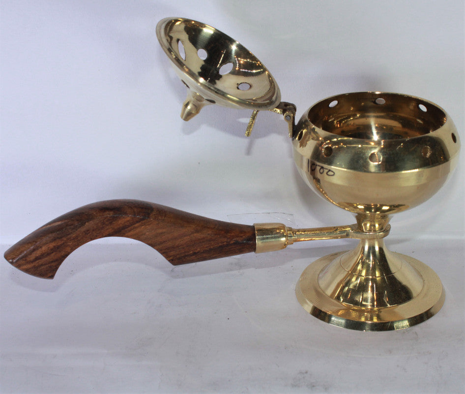 Brass Dhuna Dhoop Dani with Handle 222g – PUSHMYCART