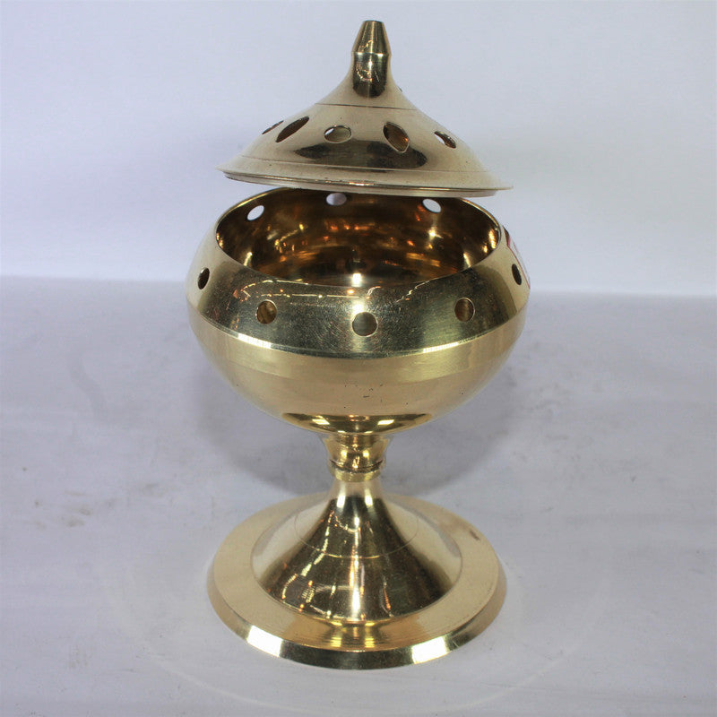 Brass Dhuna Dhoop Dani with Handle 222g – PUSHMYCART