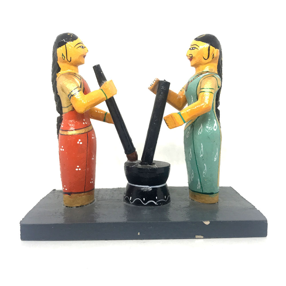 Rokali Rice Pounding Tradition Kondapalli Bommalu – PUSHMYCART