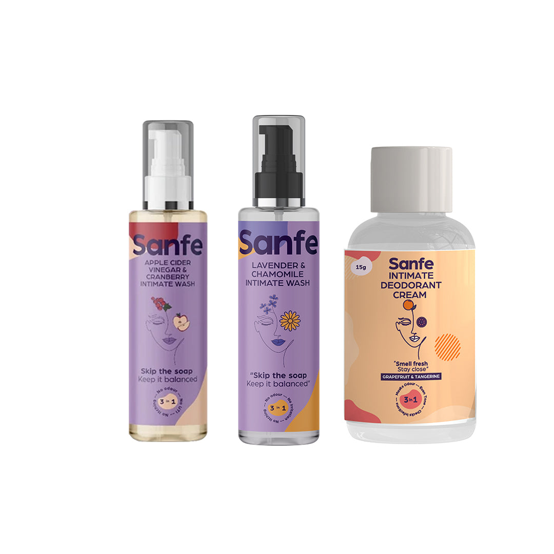 Sanfe Hygiene Maintained Wash Trial Kit – PUSHMYCART