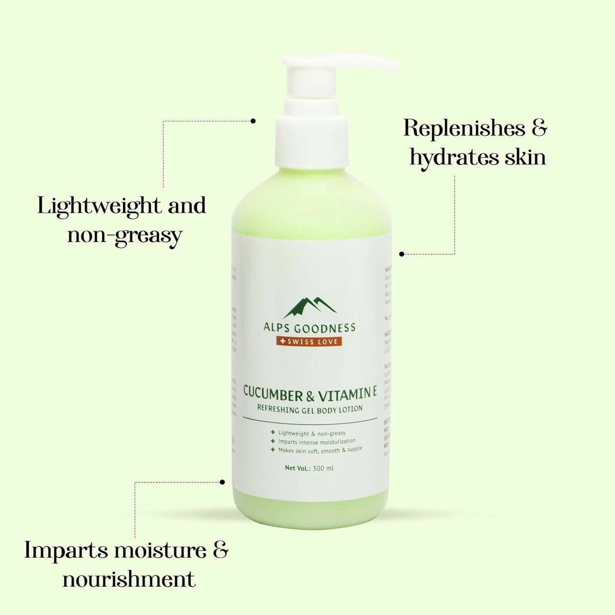 Alps Goodness Cucumber and Vitamin E Refreshing Gel Body Lotion ...