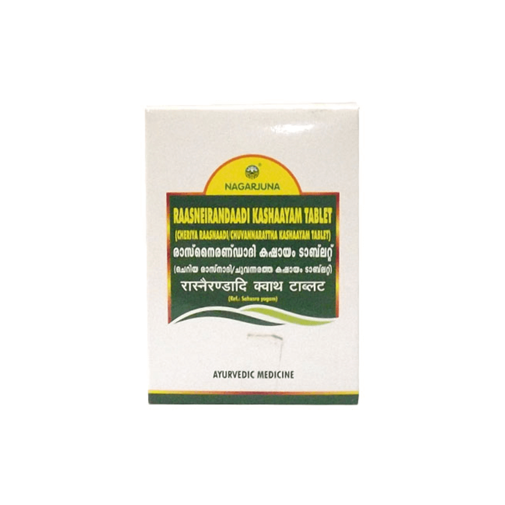 Nagarjuna Ayurveda Raasneirandaadi Kashayam Tablet 200g – PUSHMYCART