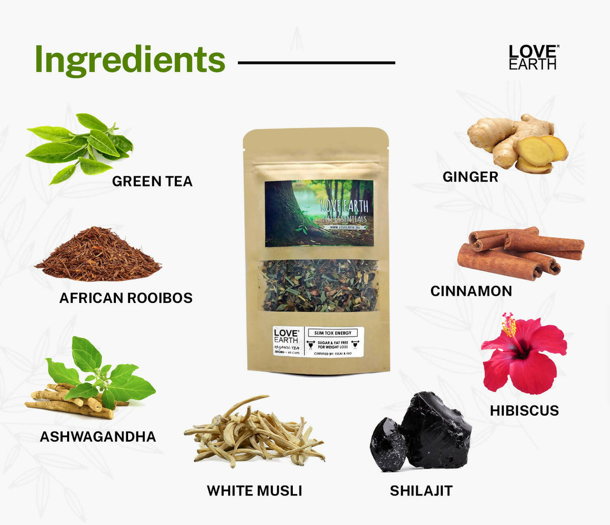 Love Earth Life Essentials Organic tea (Slim Tox Energy) – PUSHMYCART