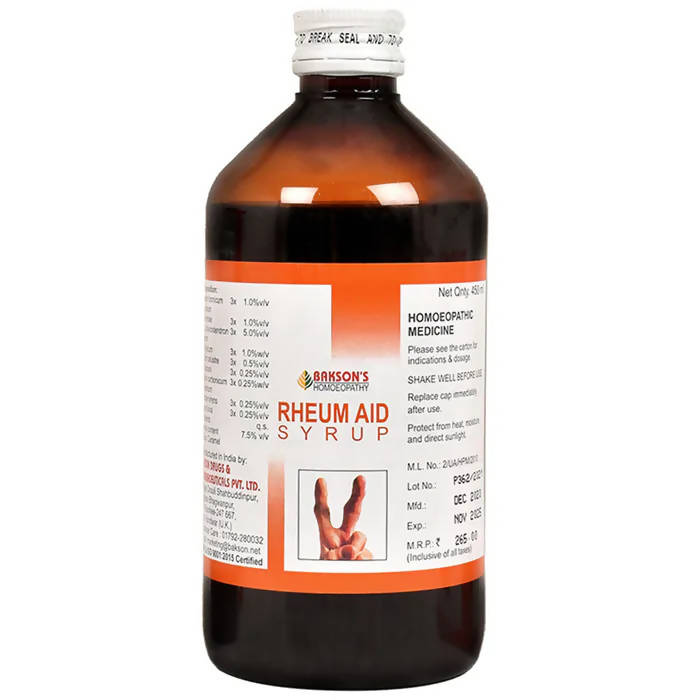 Bakson's Homeopathy Rheum Aid Syrup – PUSHMYCART