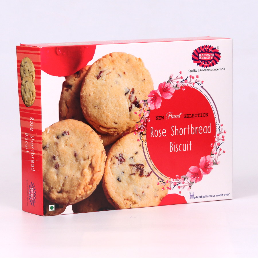 Karachi bakery Rose Shortbread Biscuit 250g – PUSHMYCART