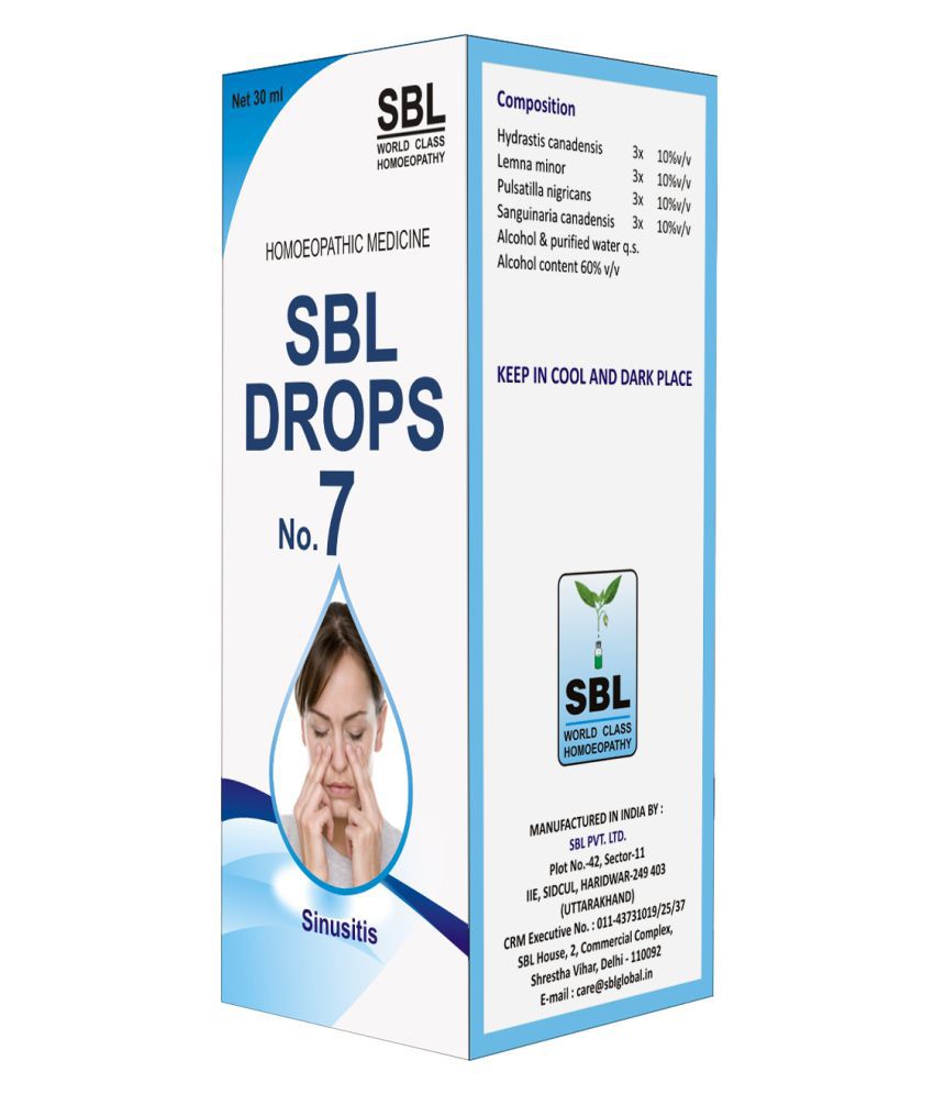 SBL Drops No. 7 For Sinusitis – PUSHMYCART