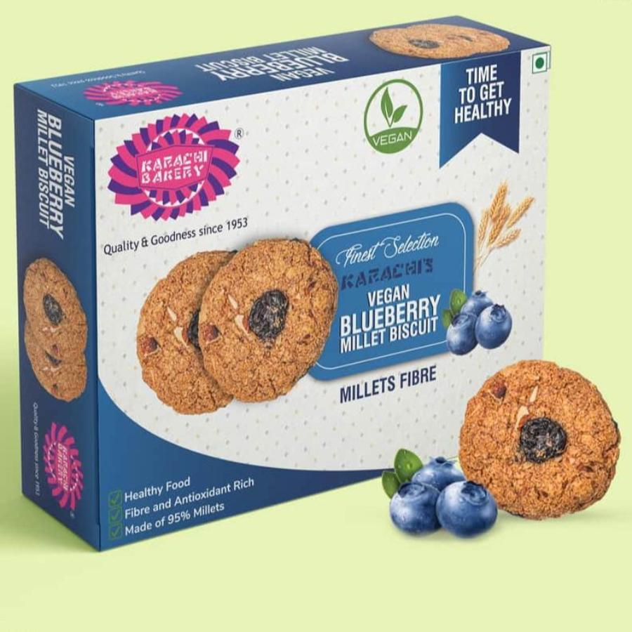 Karachi bakery Vegan Blueberry Millet Biscuit 300g – PUSHMYCART