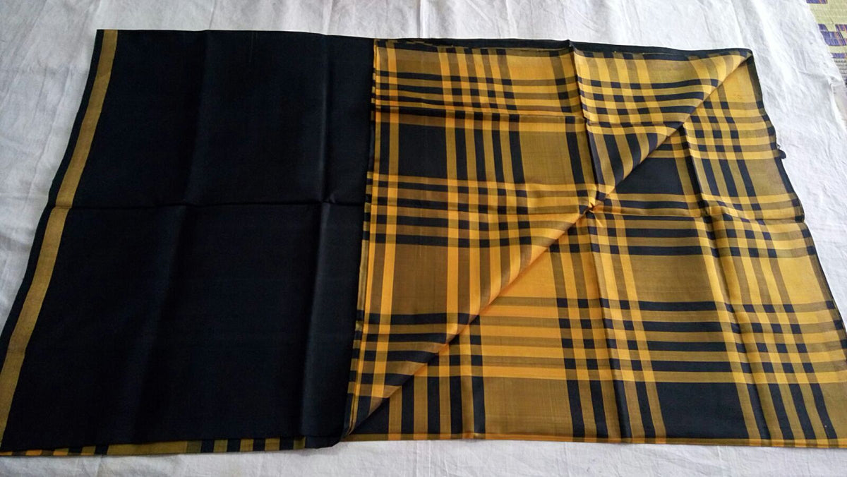 Soundarya Checks With Black Color Saree – PUSHMYCART