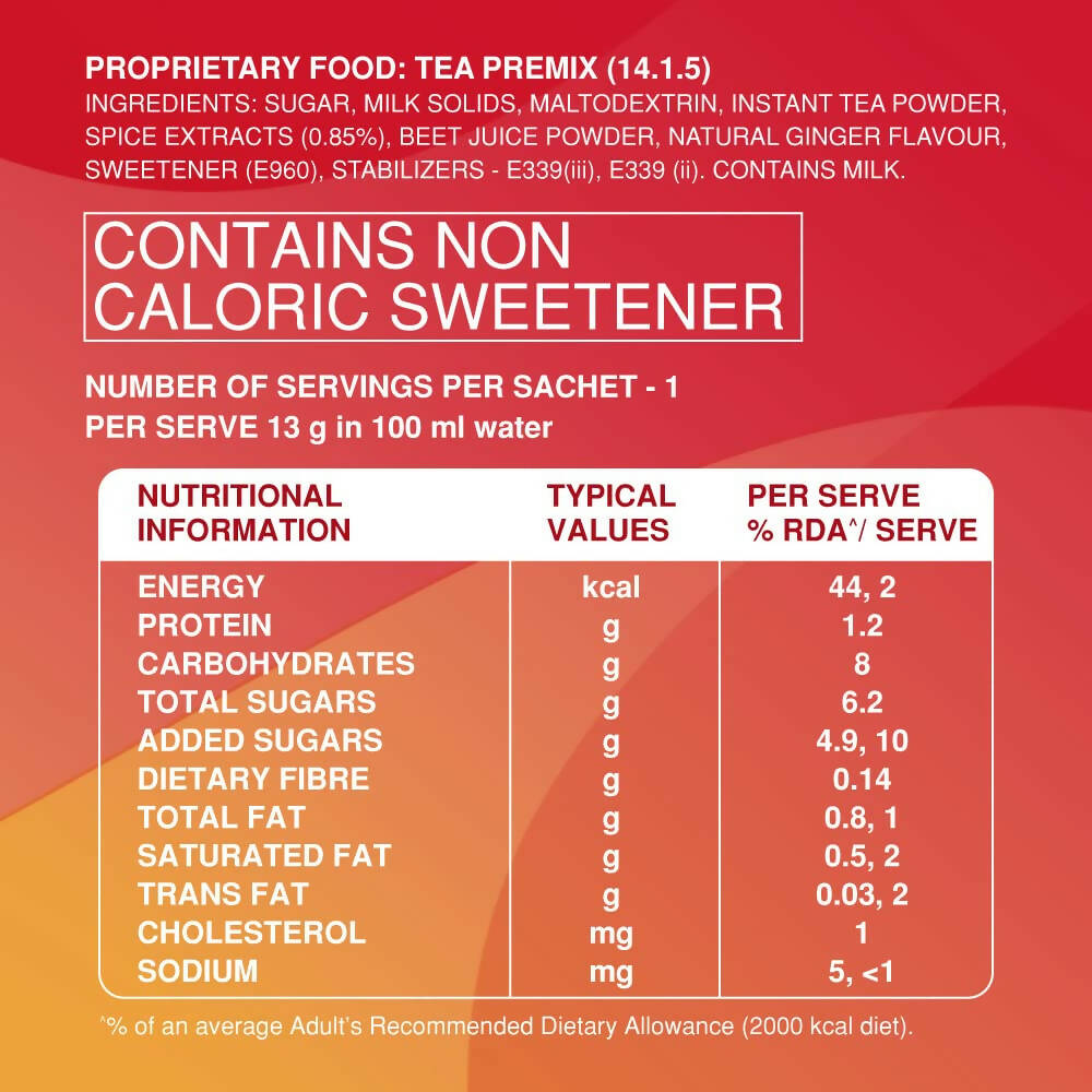 Red Label Instant Spiced Tea Sachets – PUSHMYCART