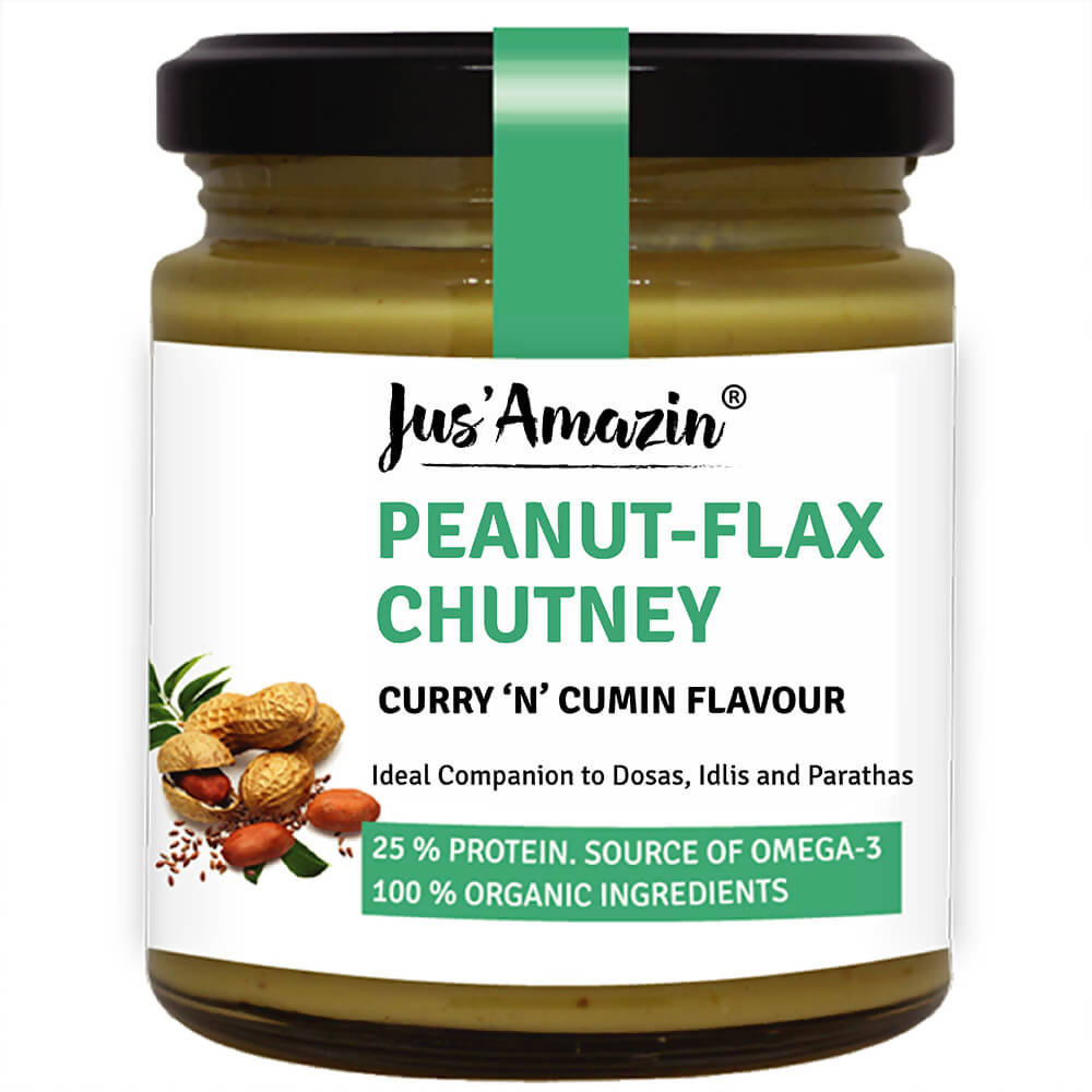 Jus Amazin Peanut Flax chutney Curry 'N' Cumin Flavour – PUSHMYCART