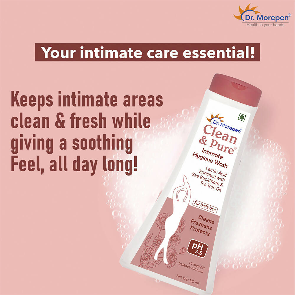 Dr. Morepen Clean & Pure Intimate Wash for Women with Tea Tree Oil & S ...