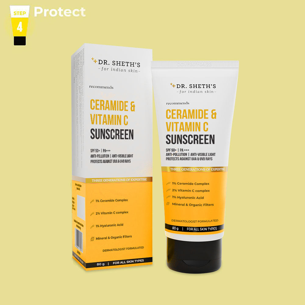 Dr. Sheth's Ceramide and Vitamin C Sunscreen 80g – PUSHMYCART