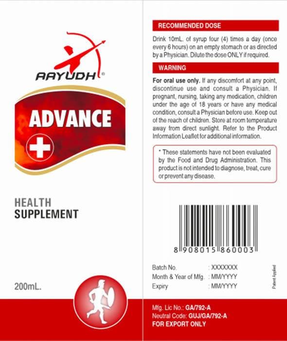 Aayudh Advance Plus Syrup – PUSHMYCART