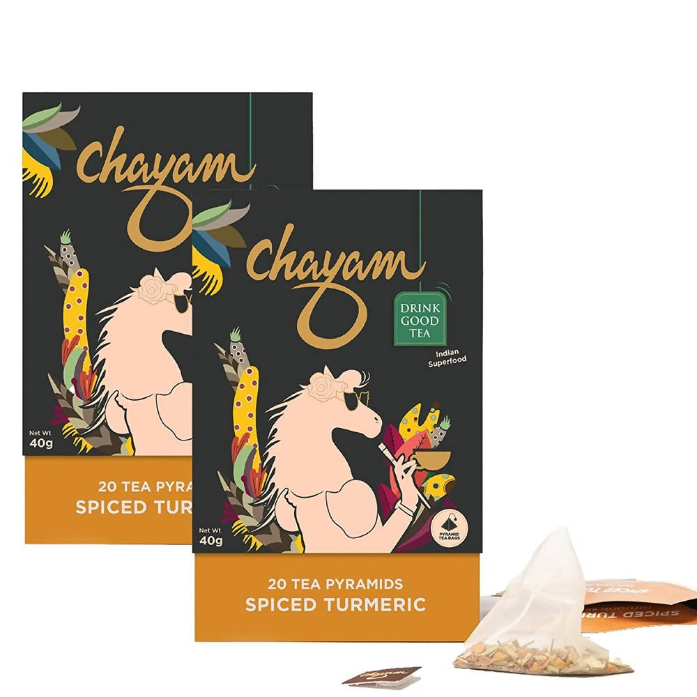 Chayam Spiced Turmeric Herbal Tea Bags – PUSHMYCART