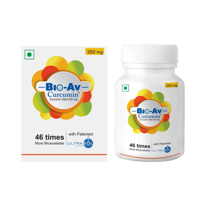 Bio-Av Curcumin 250mg Tablet | 30 tablets – PUSHMYCART