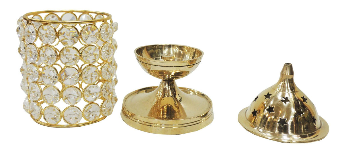 Brass Table Oil Lamp Deep Jyoti 0.39Kg – PUSHMYCART