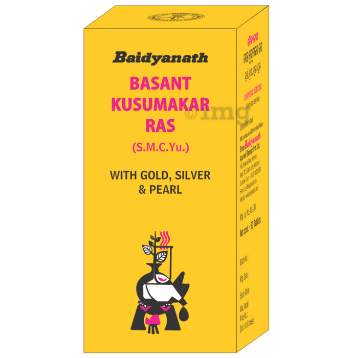 Baidyanath Vansaar Basant Kusumakar Ras With Gold 10 Tablets – PUSHMYCART