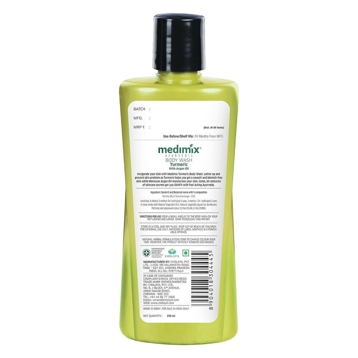 Medimix Ayurvedic Turmeric Body Wash with Argan Oil – PUSHMYCART