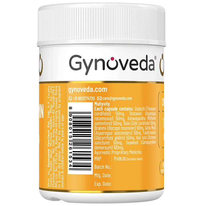 Gynoveda Ayurvedic Multivitamin Capsules – PUSHMYCART