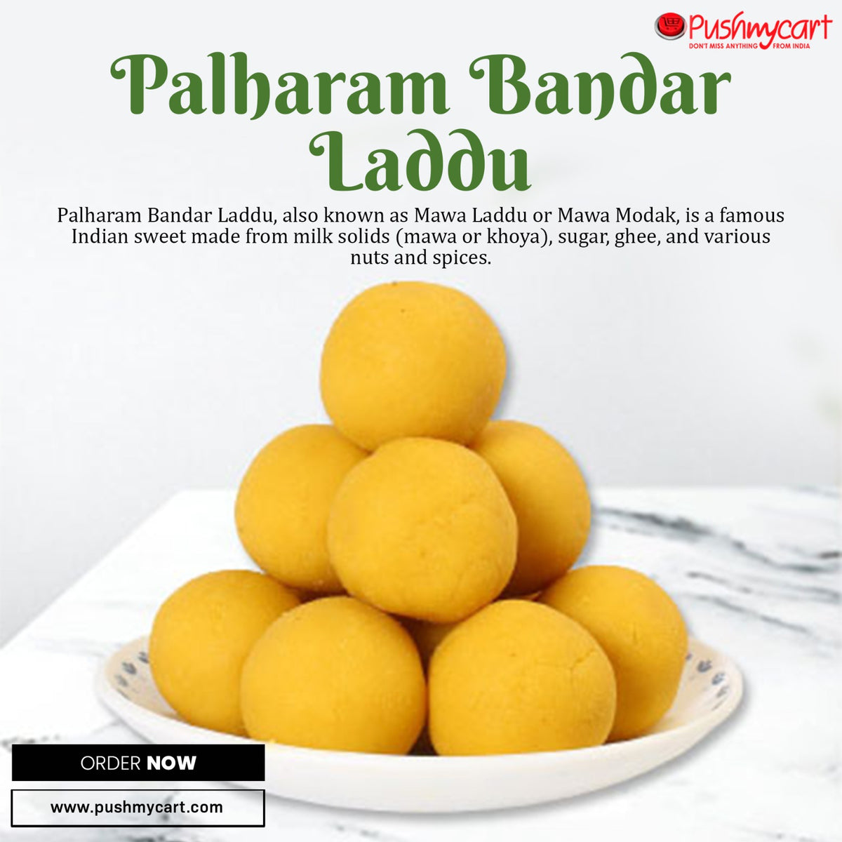 Palharam Bandar Laddu 500g – PUSHMYCART