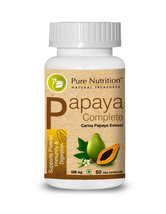 Pure Nutrition Papaya Complete Capsule | 60 capsules – PUSHMYCART