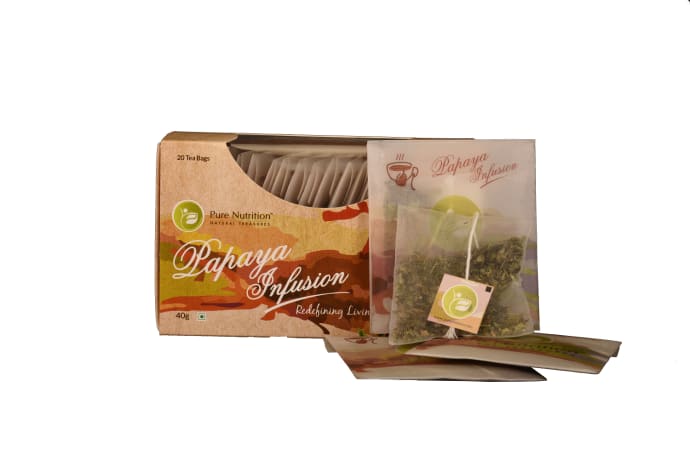 Pure Nutrition Papaya Infusion Tea 20 tea bags – PUSHMYCART