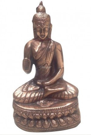 Buy online Buddha statue made up of gun metal – PUSHMYCART
