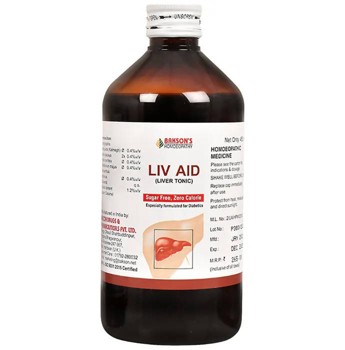 Bakson's Homeopathy Liv Aid Liver Tonic Sugar Free – PUSHMYCART