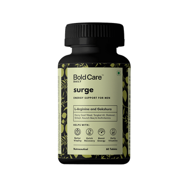 Bold Care Daily Surge Tablet bottle of 60 tablets – PUSHMYCART