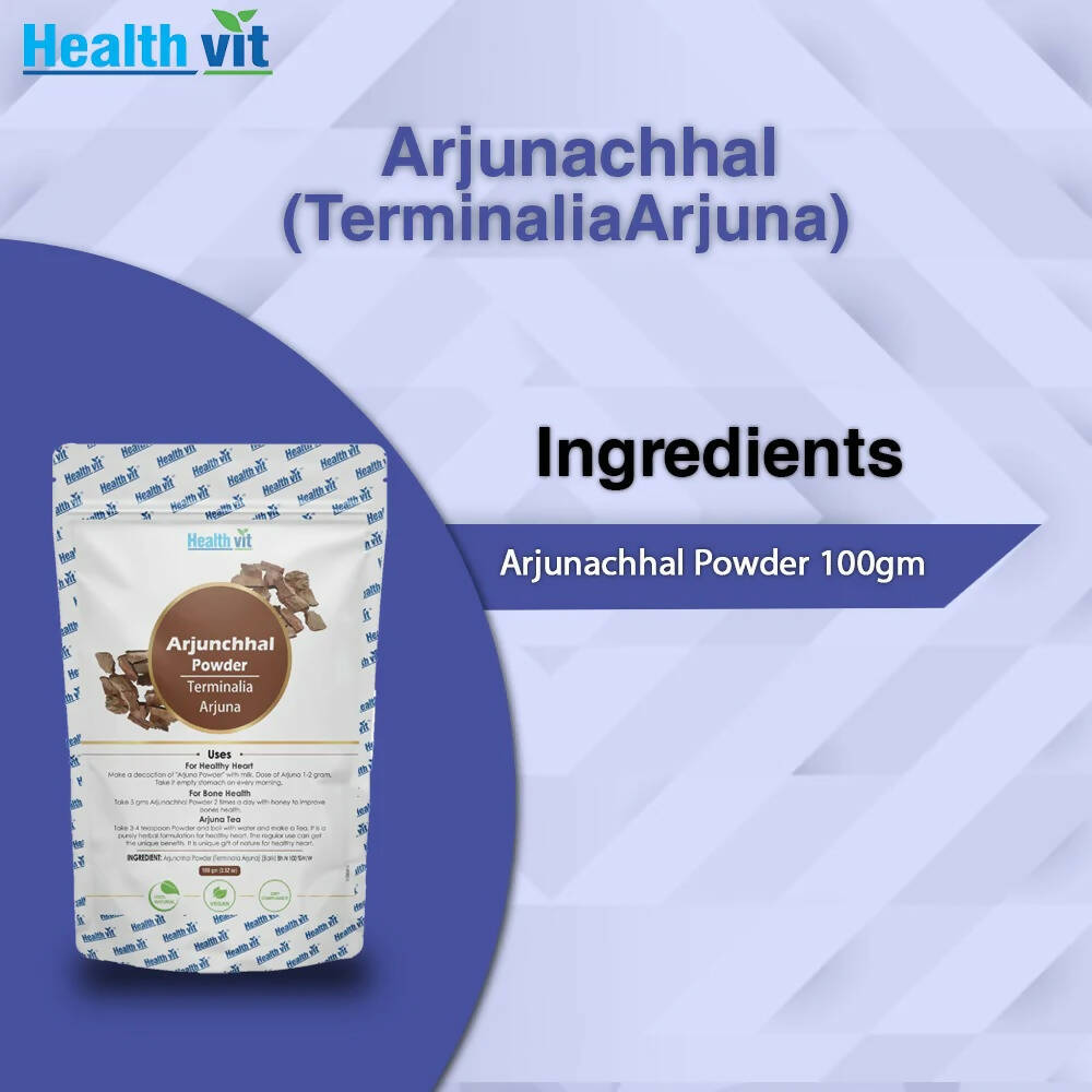 Healthvit Natural Arjunchhal Powder – PUSHMYCART