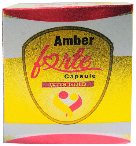 Amber Forte Capsule with Gold 30 Caps – PUSHMYCART